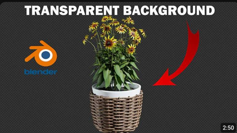 Как отрендерить изображение с прозрачным фоном в Blender