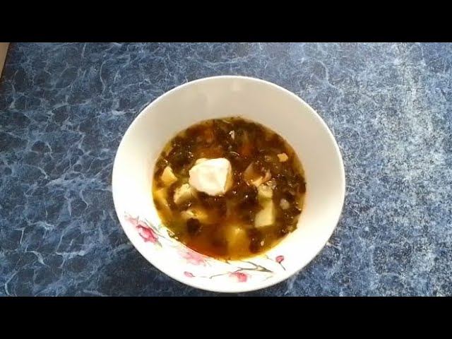 Борщ с щавелем