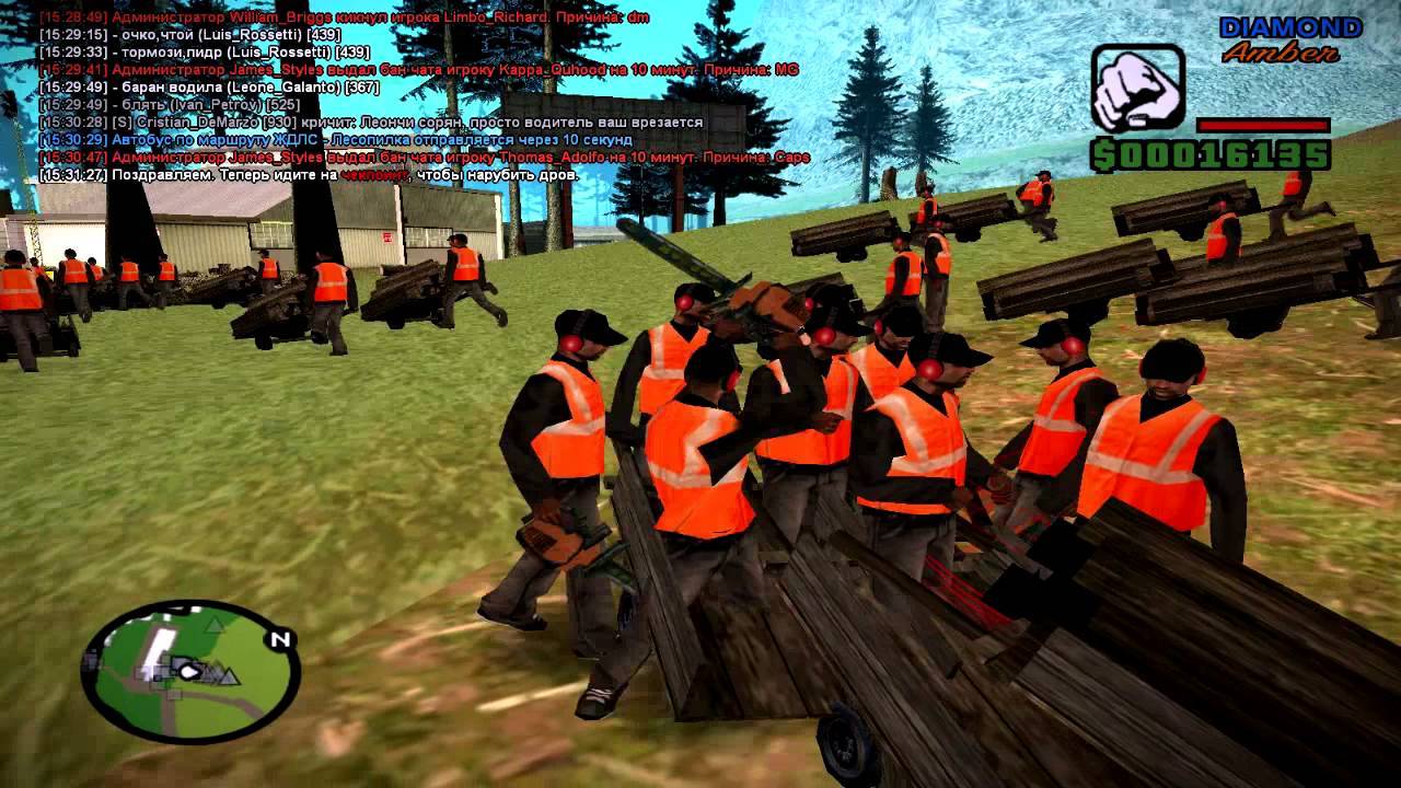 Diamond RP Amber | Часть 2 | Лесопилка [60fps]