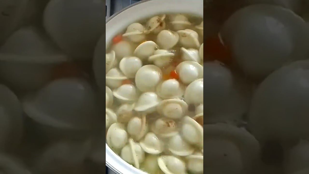Суп с картофелем и пельменями