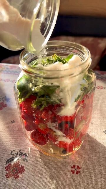 Самый вкусный летний напиток #жизньвдеревне #изгородавсело #рецепт #клубничнаяналивка