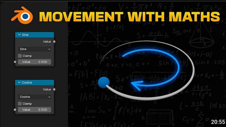 Используйте математику для создания кругового движения Blender - Geometry Nodes