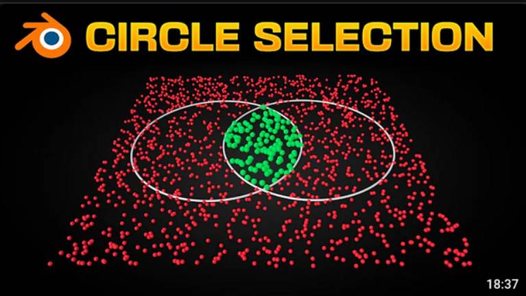 Как выбрать точки внутри окружности (и нескольких окружностей) Blender Geometry Nodes