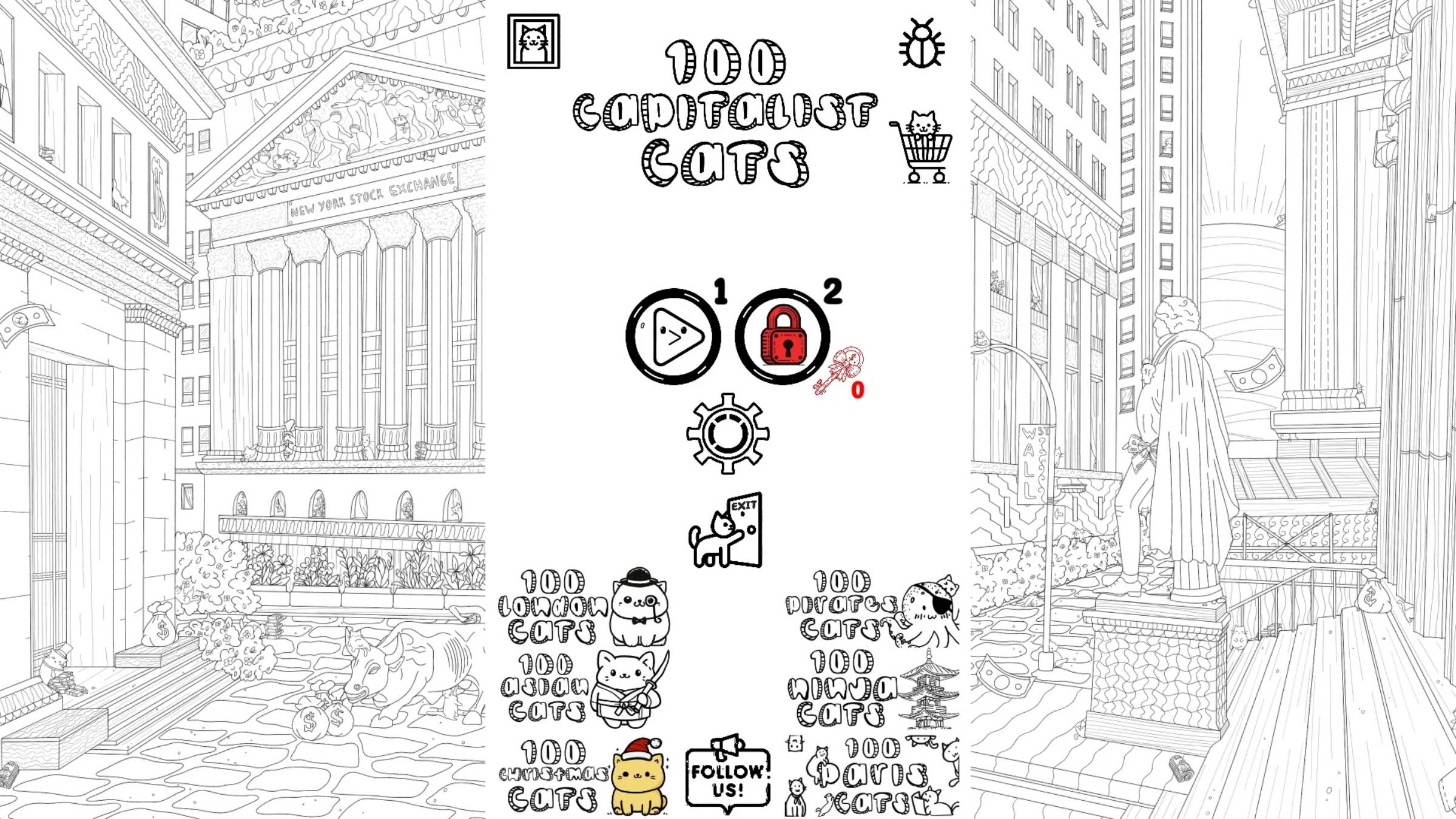 100 Capitalist Cats. Walkthrough