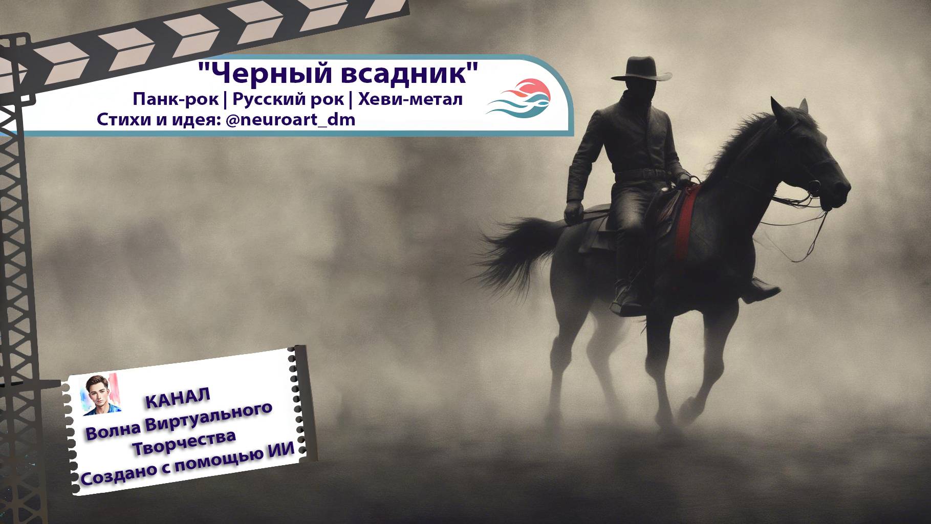 Черный всадник - Панк рок, Русский рок, хеви-метал | SUNO AI by @neuroart_dm