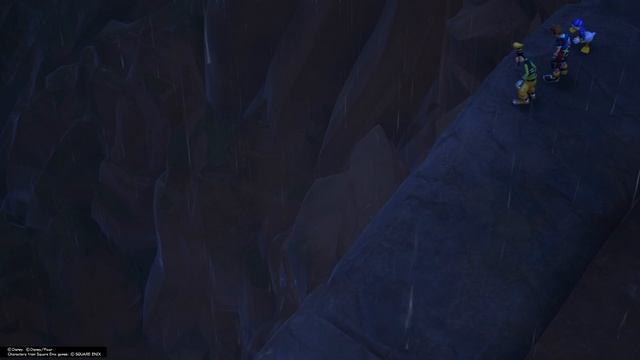 kingdom hearts III катсцены, падение Рок Титана