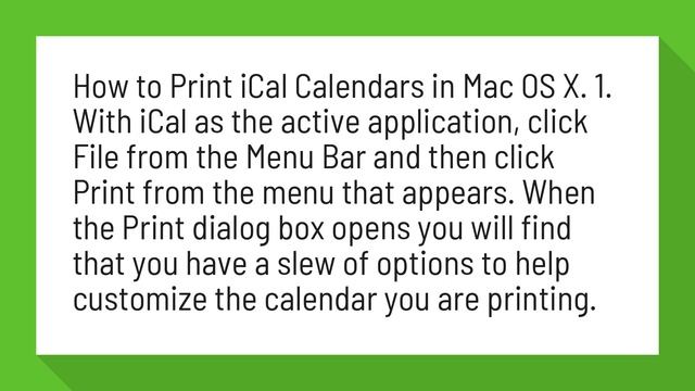 Can I print my iCal calendar? - смотреть видео онлайн от «Mysterious ...