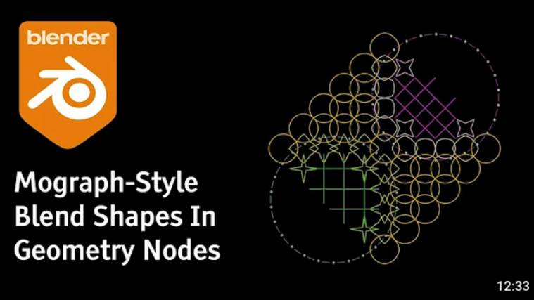Mograph Style Blend Shapes In Geometry Nodes