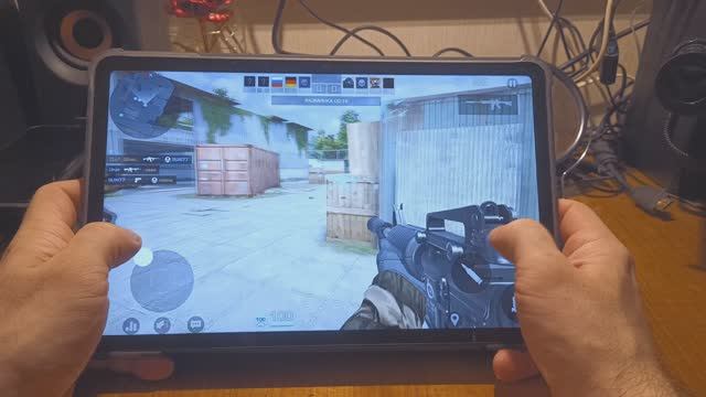 ИгроТэст + АнТуТу Oscal Pad 100 (12,1', 2000×1200, T615, 16МП, 9Ач., Andr 15, 8(24)\12(36)GB, 256GB.