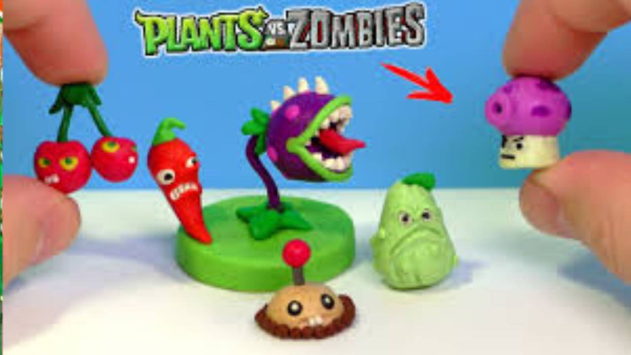 Лепка растений и пвз 2 (чать5)