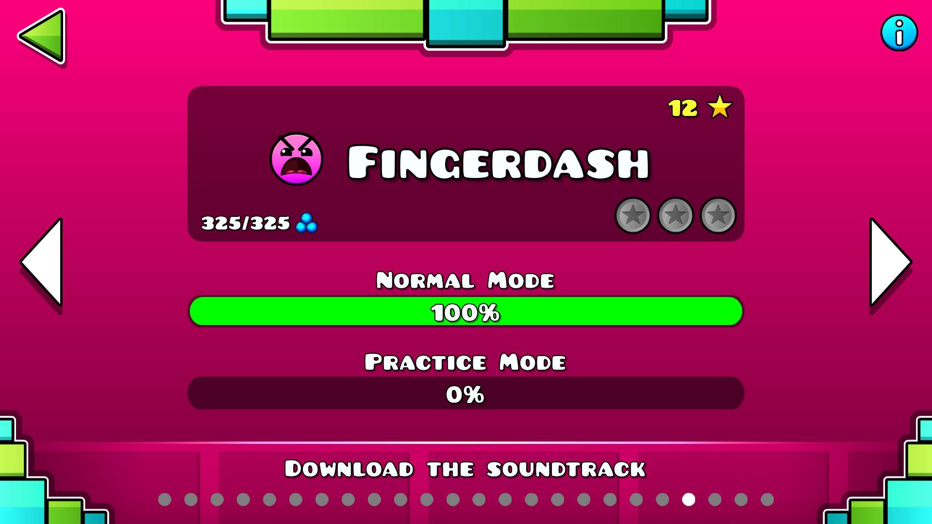 Fingerdash by Robtop прохождение уровня