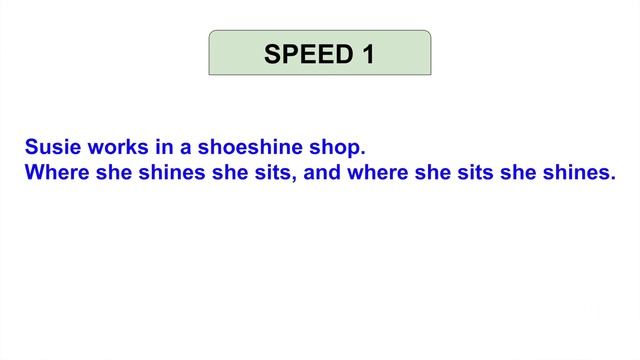 SUSIE WORKS IN A SHOESHINE SHOP | improve your pronunciation (today) #3 | TONGUE TWISTERS