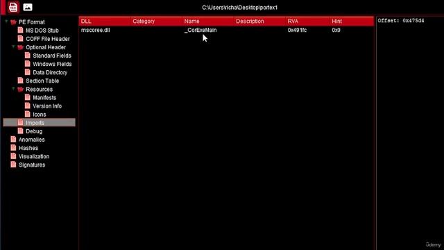 6. Portable Executable format and .NET 6. Lab PE 3 Resources, icons, debug path, imports