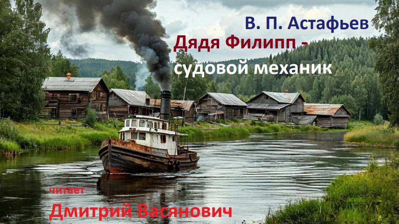 В. П.  Астафьев. Дядя Филипп - судовой механик (из повести "Последний поклон"). Читает Д. Васянович