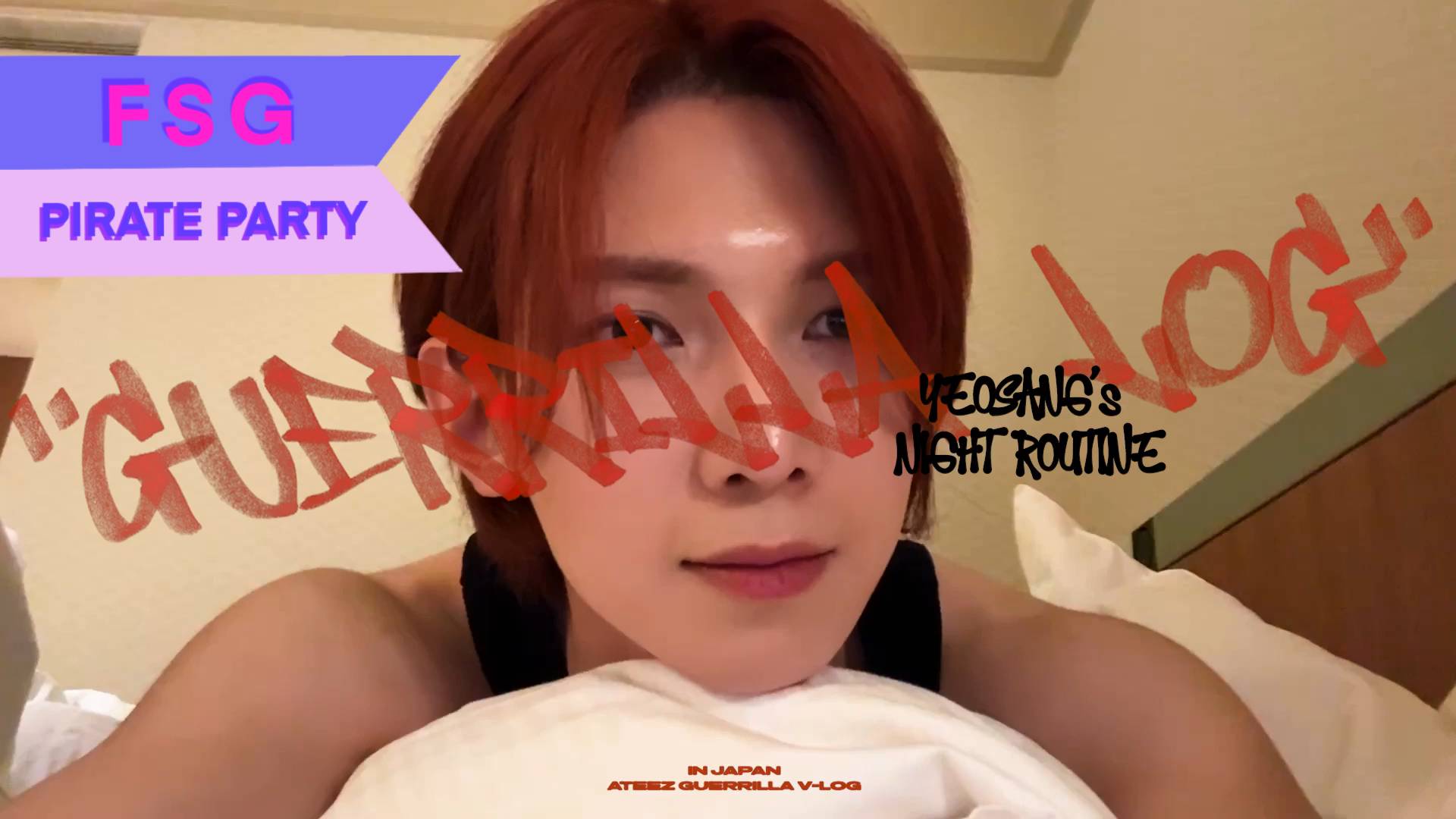 [RUS.SUB] Ночная рутина Ёсана | Guerrilla Log | ATEEZ