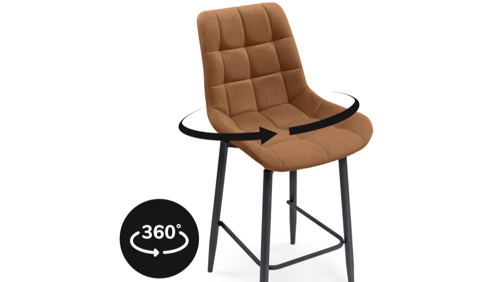 Стул барный мягкий поворотный 584139 / 502281 / 502283 / 502282 / 502127 / 571399