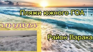 Индия 2025. ПЛЯЖ ЮЖНОГО ГОА. ВАРАКА