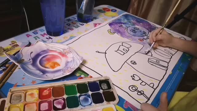 Светлячок #акварель