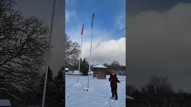 Празднование 80-летия Победы в деревне Детково в беседке