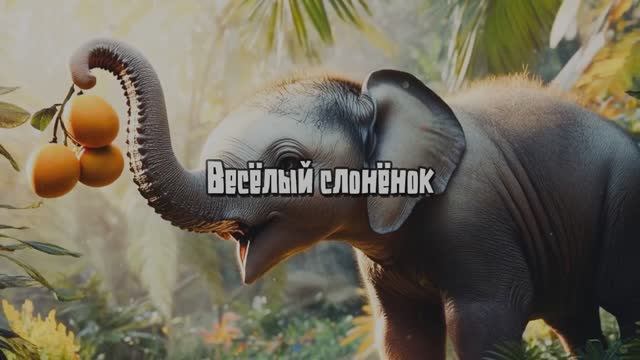 Всёлый слонёнок