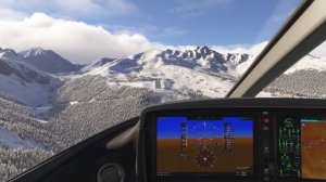 Microsoft Flight Simulator 2024. Посадка в Куршевеле в условиях лагов сима
