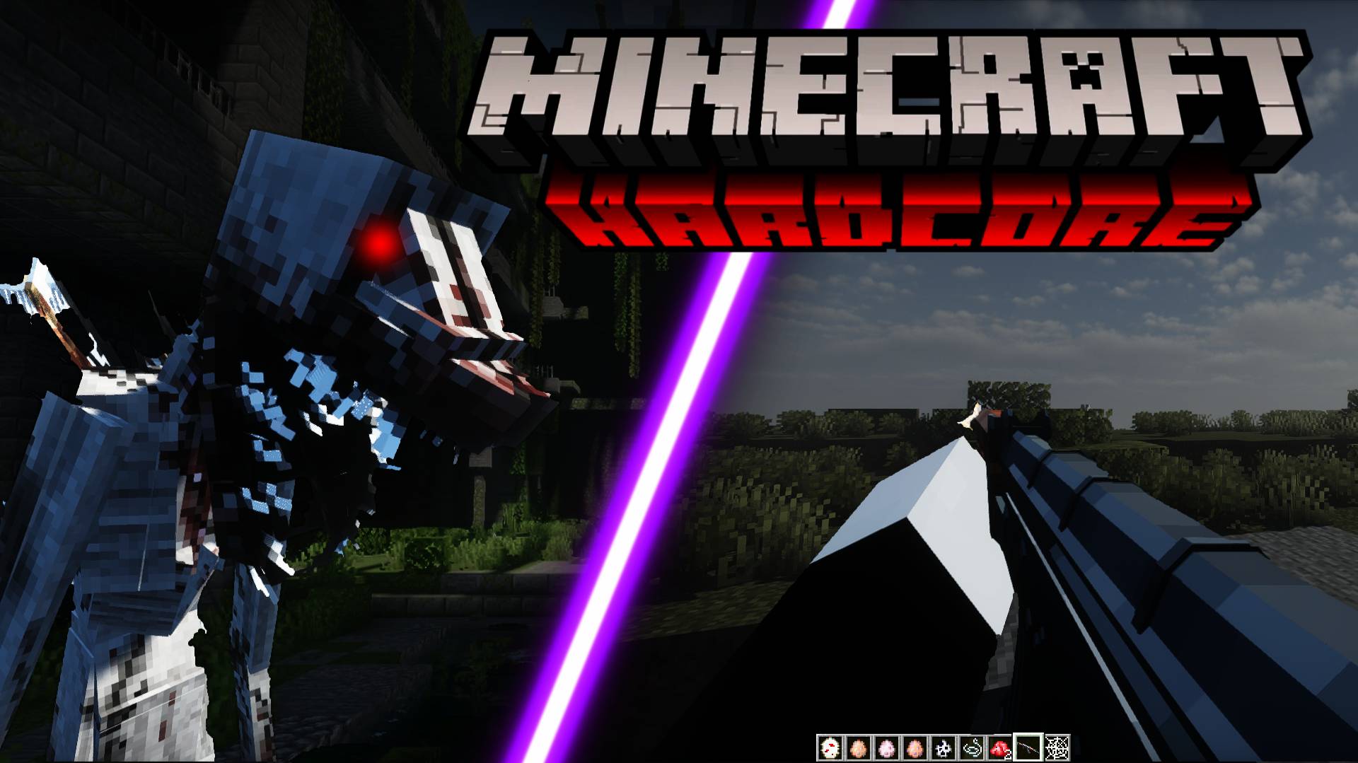 ХАРДКОРНОЕ ВЫЖИВАНИЕ С ПАРАЗИТАМИ В MINECRAFT