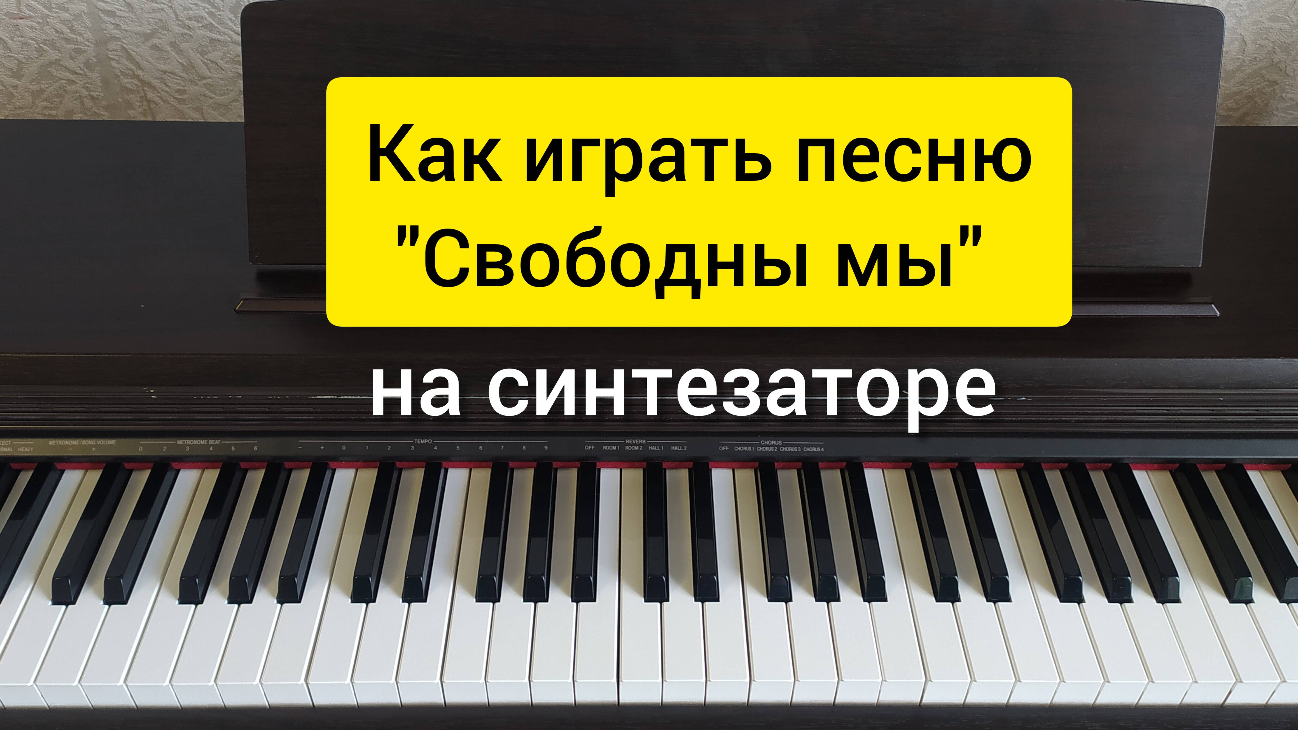 Как играть на синтезаторе песню "Свободны мы"