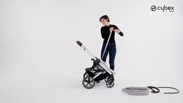Как прикрепить ткань к прогулочному блоку коляски BALIOS S LUX CYBEX