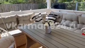Угловой комплект мебели уличный  из ротанга AFM-373B Beige