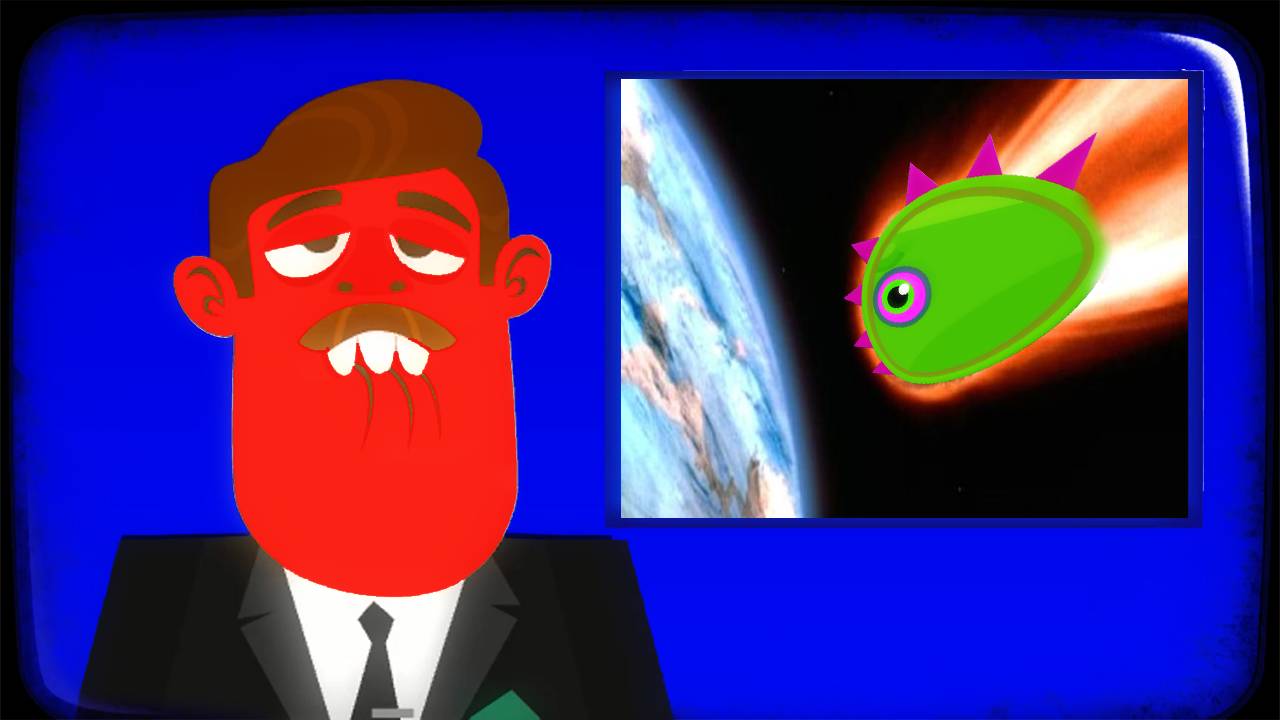 ЛИЗУН ГЛАЗАСТИК съел все вокруг игра Tales from Space Mutant Blobs Attack на канале Мистер Игрушкин