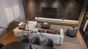 3D презентация интерьера в современном стиле