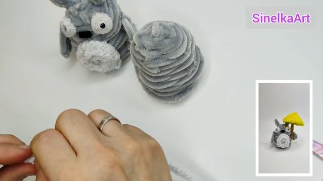 ТОТОРО. поделка из синельной проволоки своими руками