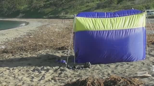 Походная баня-тент