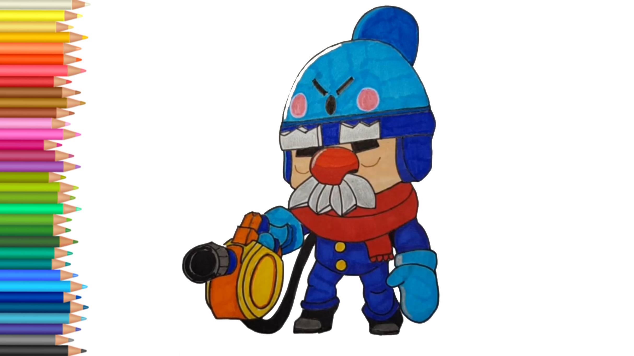 Как нарисовать Гейла из Бравл Старс ❄️