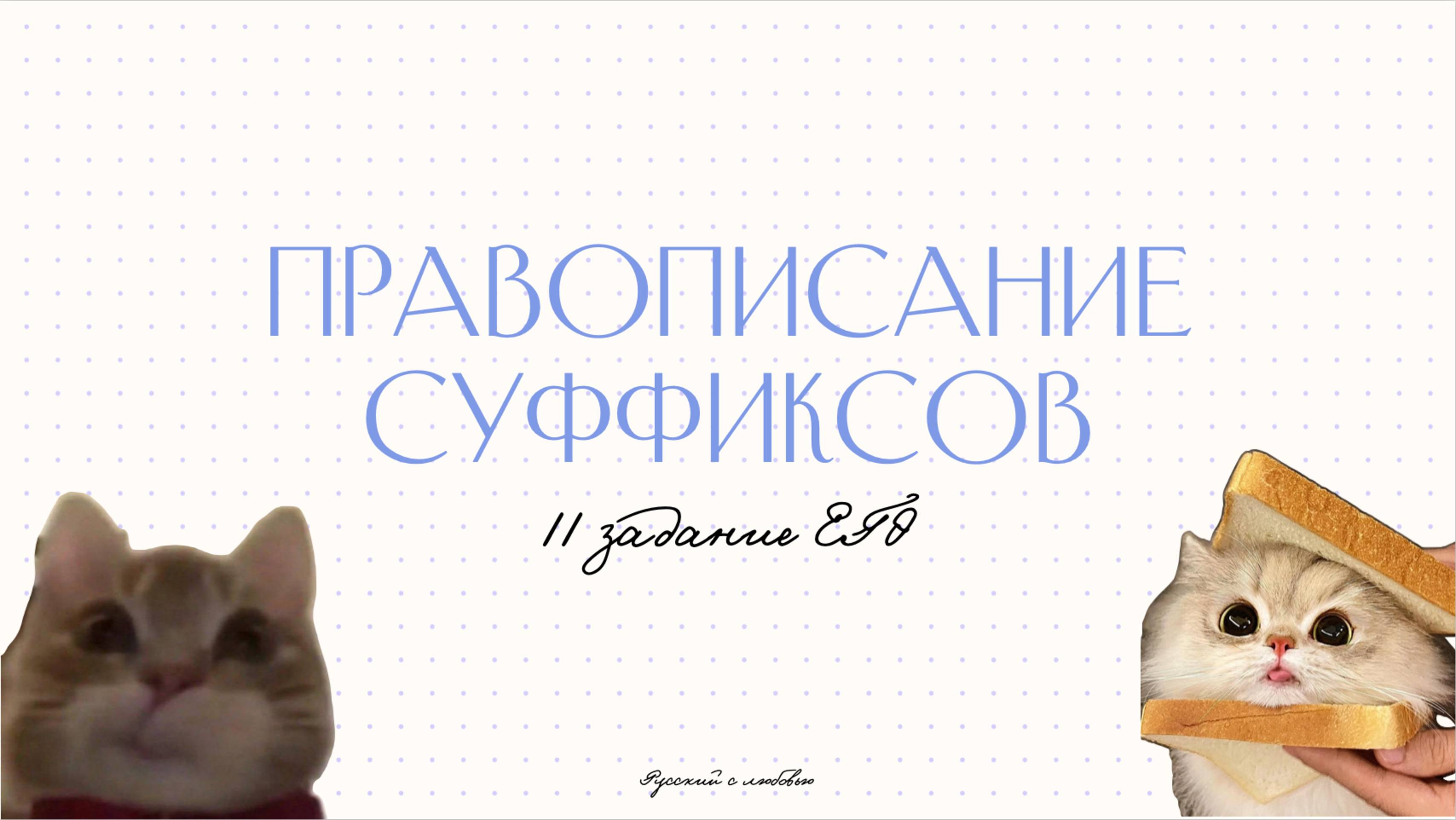 Урок 2. Правописание суффиксов. Задание 11 ЕГЭ по русскому 2025.