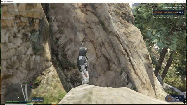 Спрятались от копа в ГТА 5 РП во время выполнения угонки