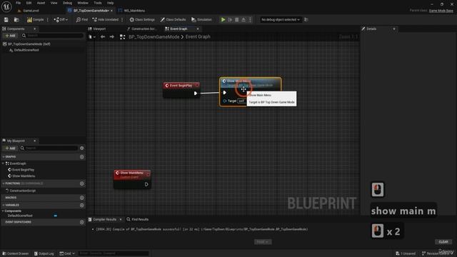 3 -Lesson 3 - Adding Main Menu to Viewport and Quit Functionality