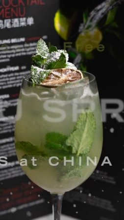 Yuzu Spritz Mocktail at China Sichuan Restaurant, Dublin