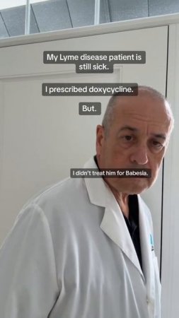 He needed to be treated for Babesia:  #lyme #longcovid  #lymedisease