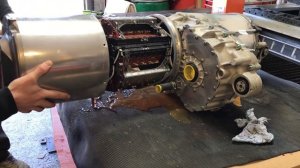 Flooded Tesla large performance drive unit