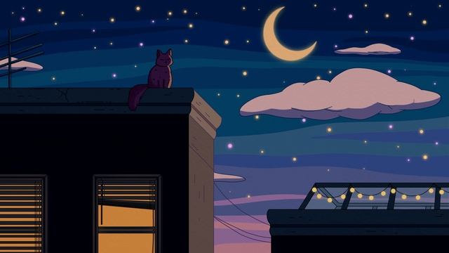 Приятная музыка без слов: Purrple Cat - Городские ночи| видео для ТВ 4К