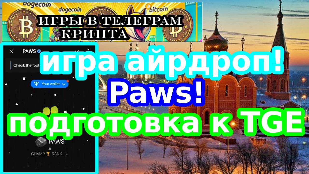 игра айрдроп!Paws!подготовка к TGE