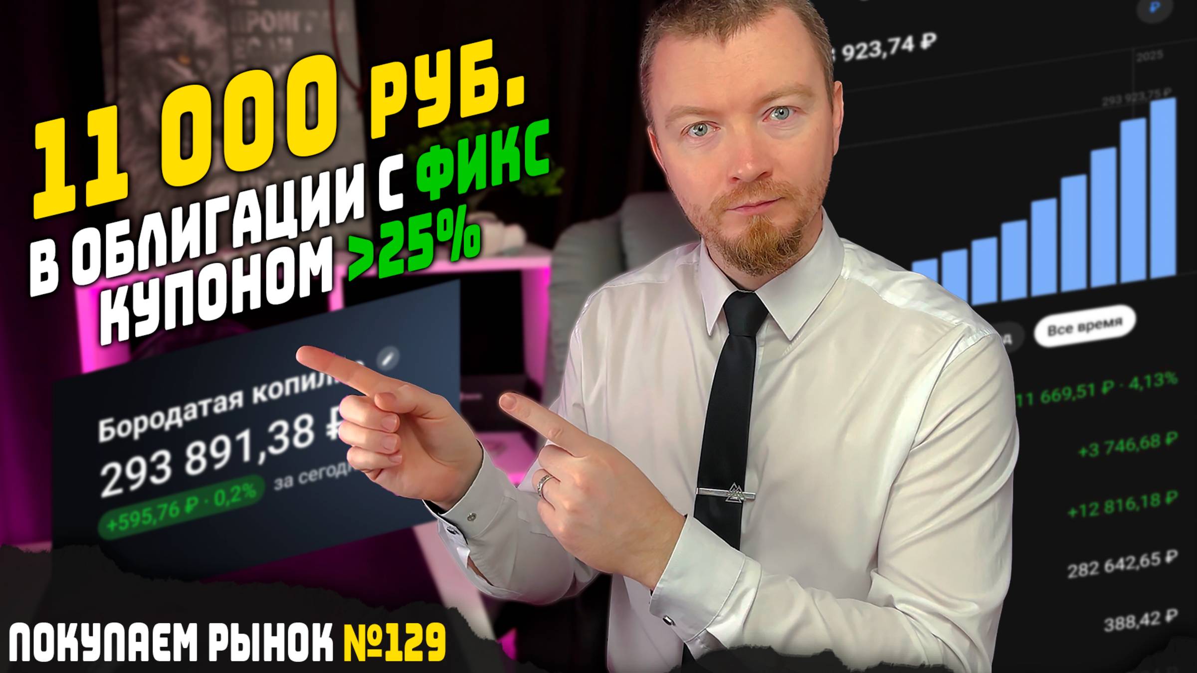 Распределяю 10000 руб. в облигации с доходностью до 30% - мои еженедельные инвестиции