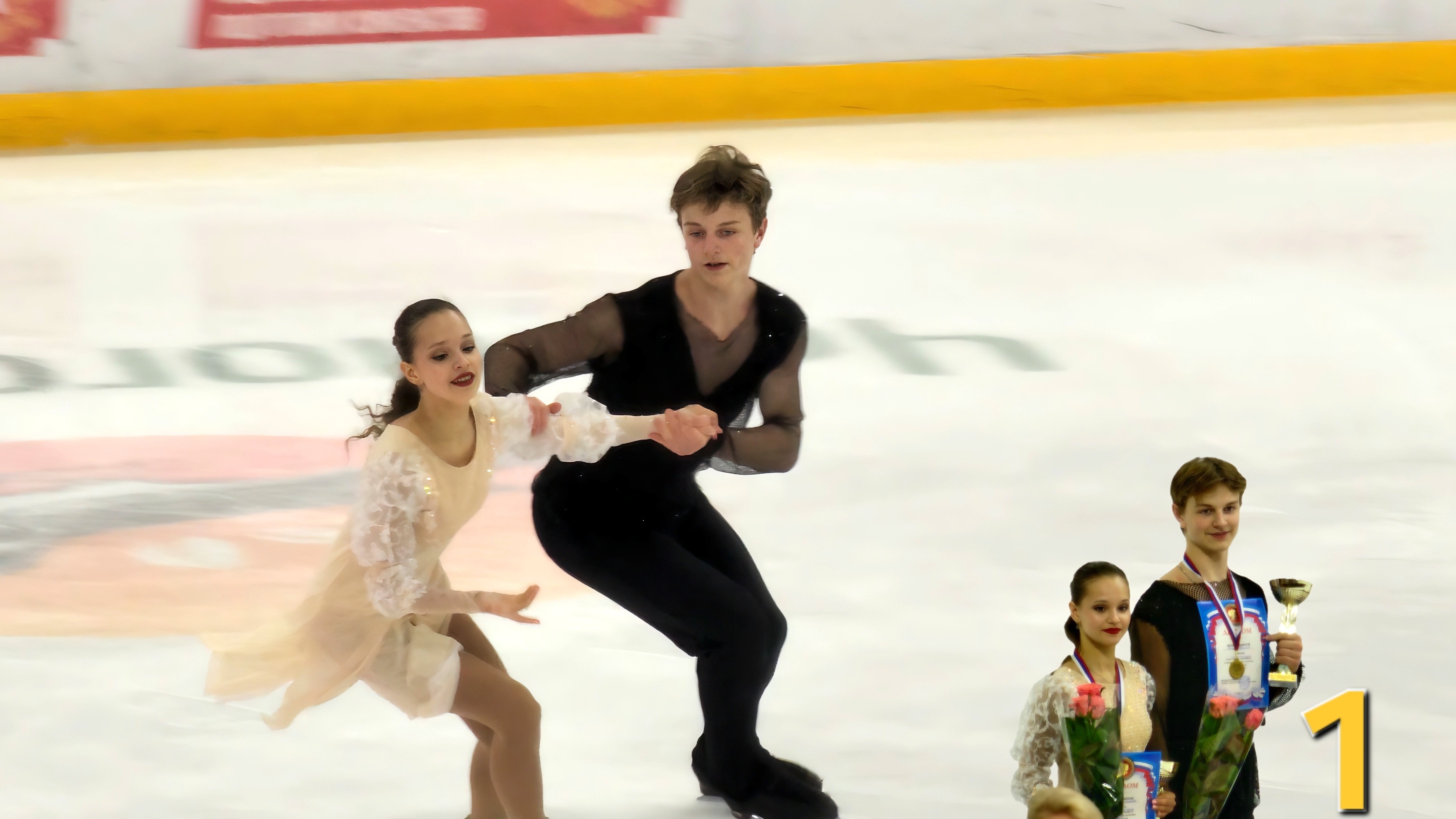 Анелия Солганова и Никита Шумков. 1 место. соревнования по танцам на льду «Кумпарсита». 21-02-2025.