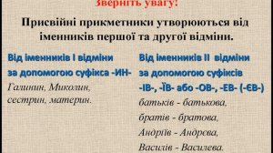 Українська мова. Урок № 64.  Групи прикметників за значенням якісні, відносні, присвійні. 6 клас
