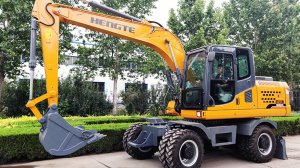 Обзор колёсного экскаватора HENGTE HT160W спецтехника hengte экскаватор