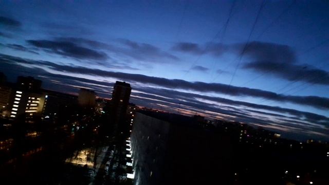 Небо над  Балашихой и всем восточным подмосковьем утром 21.02.2025 в 06:50.