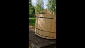 Уличная купель с подогревом 1,8х1,2, исполнение стандарт с внутренней печью