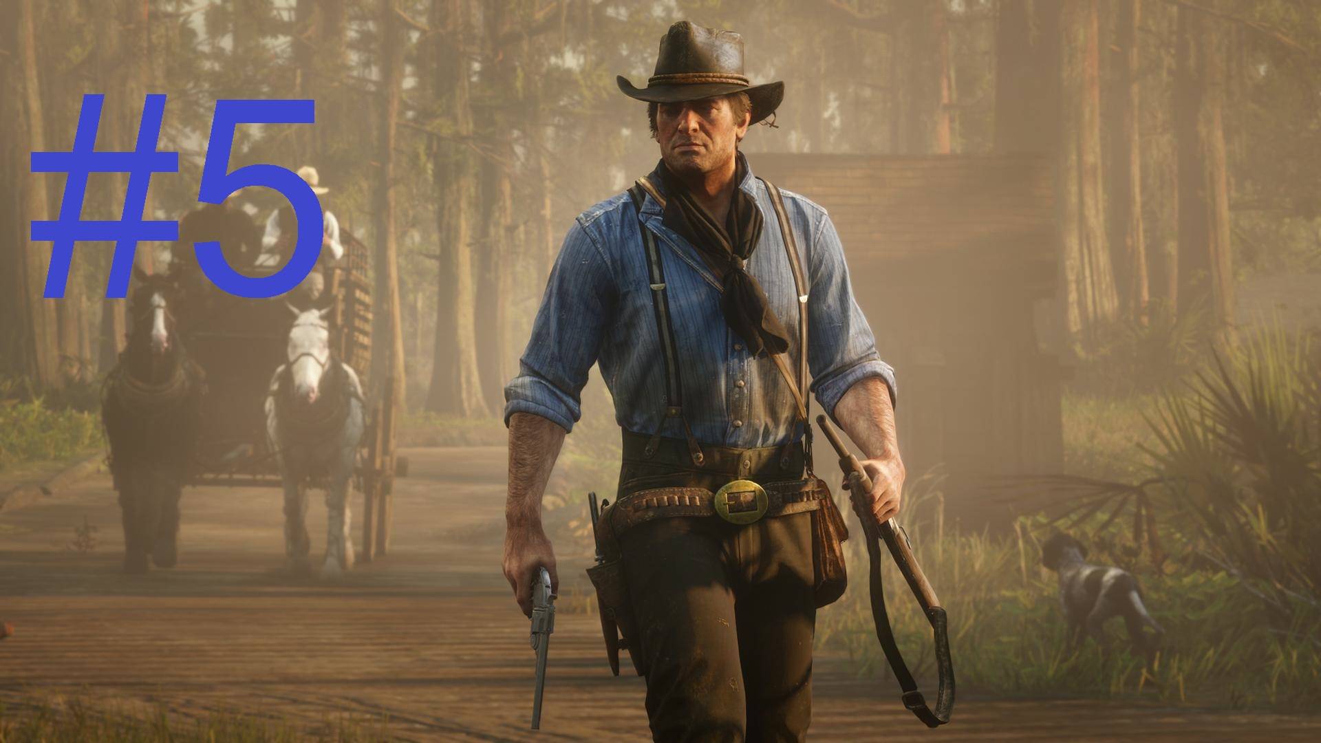 #5 Red Dead Redemption 2 ограбление поезда.