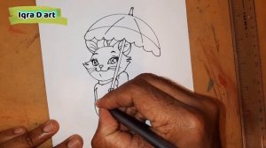 How to draw a cute cat marie kitten /#tutorial #marie